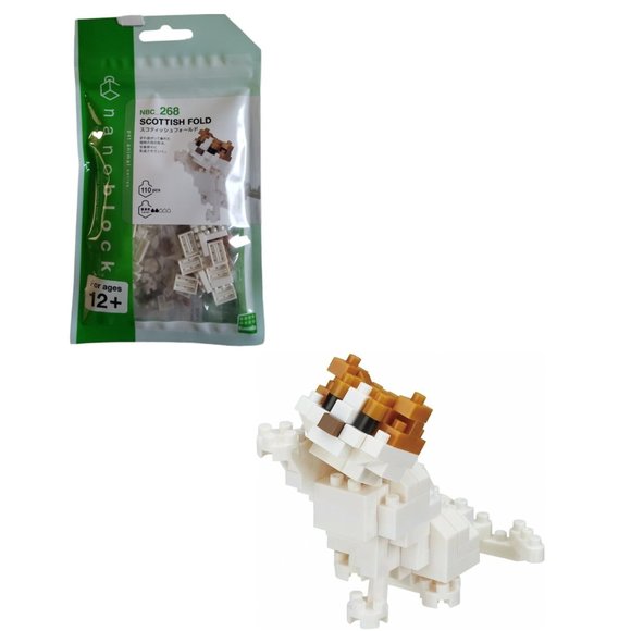 Nanoblock | Toys | Nanoblock Cat Breed Scottish Fold Cats Collection ...